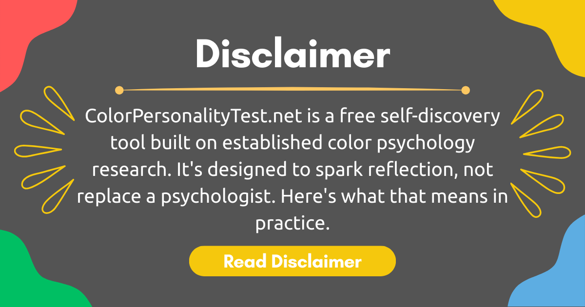 Disclaimer - ColorPersonalityTest.net